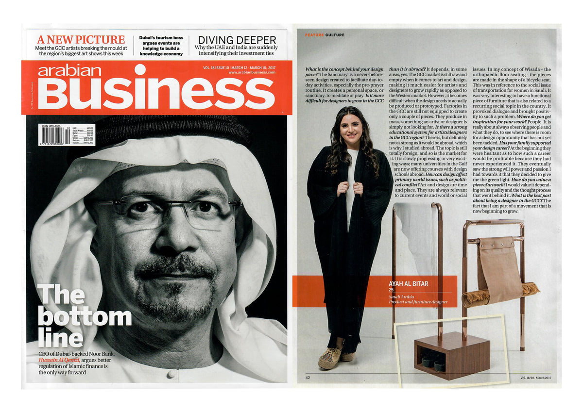 Arabian Business Magazine – AYA The Art of Living